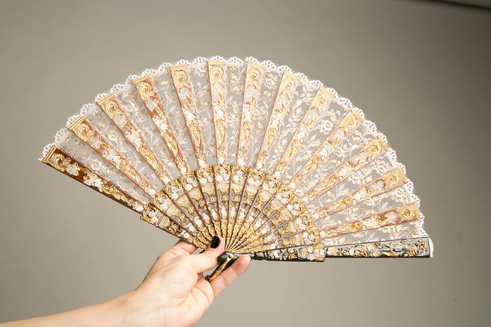 Antique Fan Spectacular articulated Hand held fan Accessory – TALKING ...
